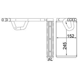 Mahle W&auml;rmetauscher, Innenraumheizung ah232000s f&uuml;r NISSAN