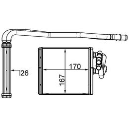 Mahle W&auml;rmetauscher, Innenraumheizung ah197000s f&uuml;r Ford