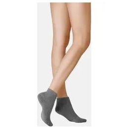 Sneakersocken Kunert "Sneaker Homesocks", Herren, Gr. 35-38, grau (carbone 2580), Obermaterial: 37% Viskose CV. 29% Polyamid PA. 23% Wolle WO. 5% Kaschmir WS. 5% Wolle WO., Socken Sneakersocken