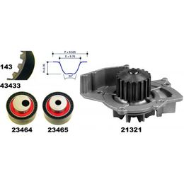 MAPCO Wasserpumpe + Zahnriemensatz 41433 f&uuml;r Ford Volvo GM Peugeot Citro&euml;n LANCIA Fiat Suzuki