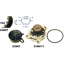 MAPCO Wasserpumpe + Zahnriemensatz 418391 f&uuml;r VOLVO VW VAG