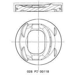 Mahle Kolben 028pi00118002