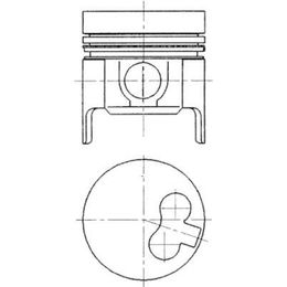 KOLBENSCHMIDT Reparatursatz, Kolben/Zylinderlaufbuchse 94756961 f&uuml;r TOYOTA