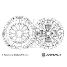 Blue Print Kupplungssatz adbp300275 f&uuml;r SUZUKI