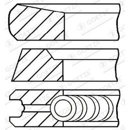 GOETZE ENGINE Kolbenringsatz 0842280500