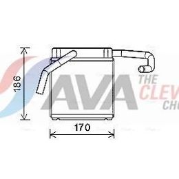 AVA QUALITY COOLING W&auml;rmetauscher, Innenraumheizung fd6607 f&uuml;r FORD