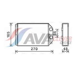 AVA QUALITY COOLING W&auml;rmetauscher, Innenraumheizung aia6393 f&uuml;r Audi