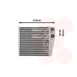 Van Wezel W&auml;rmetauscher, Innenraumheizung 13006256 f&uuml;r NISSAN