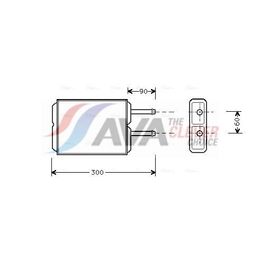 AVA QUALITY COOLING W&auml;rmetauscher, Innenraumheizung mz6124 f&uuml;r MAZDA