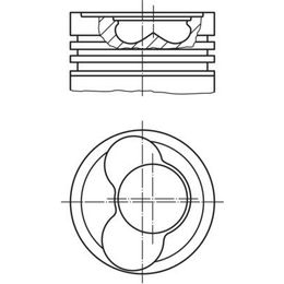 Mahle Kolben 0305900 f&uuml;r Zylinder 5 CUPRA