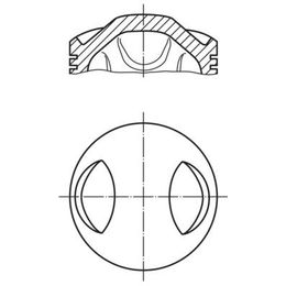 Mahle Kolben 5040100