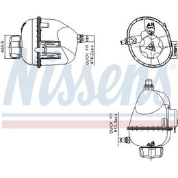 NISSENS Ausgleichsbeh&auml;lter, K&uuml;hlmittel 996317 f&uuml;r BMW
