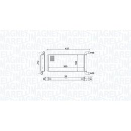 MAGNETI MARELLI W&auml;rmetauscher, Innenraumheizung 350218451000 f&uuml;r Chrysler Mercedes VAG