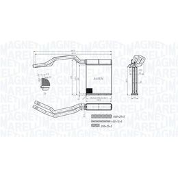 MAGNETI MARELLI W&auml;rmetauscher, Innenraumheizung 350218453000 f&uuml;r Ford