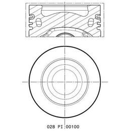 Mahle Kolben 028pi00100002