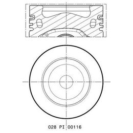 Mahle Kolben 028pi00116002