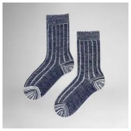 Socken Hudson "Socke Paint", Damen, Gr. 35-38, blau (royal blau 0539), Obermaterial: 50% Wolle WO. 50% Polyacryl PAN., Socken Socken