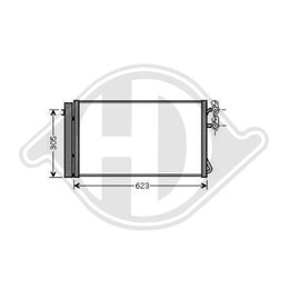 DIEDERICHS Kondensator, Klimaanlage dcc1569 f&uuml;r BMW