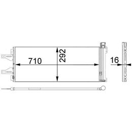Mahle Kondensator, Klimaanlage ac368000p f&uuml;r Peugeot Fiat Vaughall
