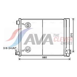 AVA QUALITY COOLING Kondensator, Klimaanlage dn5427d f&uuml;r NISSAN