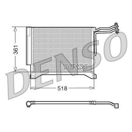DENSO Kondensator, Klimaanlage dcn05100 f&uuml;r BMW MINI