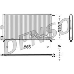 DENSO Kondensator, Klimaanlage dcn09070 f&uuml;r LANCIA Fiat