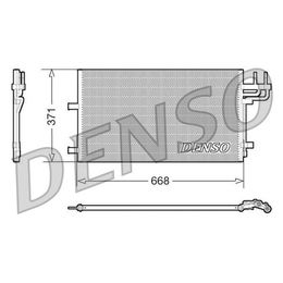 DENSO Kondensator, Klimaanlage dcn10007 f&uuml;r Ford