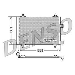 DENSO Kondensator, Klimaanlage dcn21016 f&uuml;r Peugeot Citro&euml;n/Peugeot