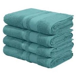 Duscht&uuml;cher OTTO HOME "Vanessa, 4 Duscht&uuml;cher, 70x140cm, in Standard- und Premium-Qualit&auml;t", petrol, B:70cm L:140cm, Walkfrottee, Obermaterial: 100% Baumwolle, Handt&uuml;cher, Handt&uuml;cher mit Bord&uuml;re, 100% Baumwolle, einfarbig, weich