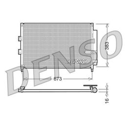 DENSO Kondensator, Klimaanlage dcn40003 f&uuml;r HONDA