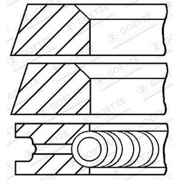 GOETZE ENGINE Kolbenringsatz 0832530000