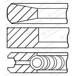GOETZE ENGINE Kolbenringsatz 0843900000 f&uuml;r HONDA