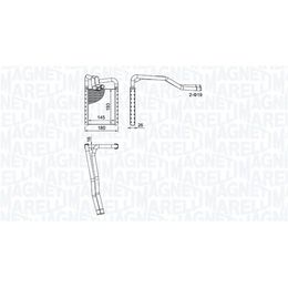 MAGNETI MARELLI W&auml;rmetauscher, Innenraumheizung 350218508000 f&uuml;r HYUNDAI