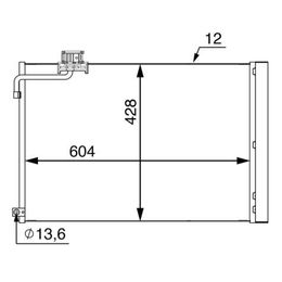 Mahle Kondensator, Klimaanlage ac51000s f&uuml;r Mercedes