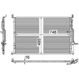Mahle Kondensator, Klimaanlage ac271000s f&uuml;r CUPRA