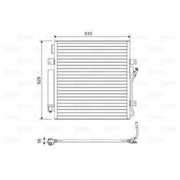 Valeo Kondensator, Klimaanlage 814163 f&uuml;r JEEP DODGE