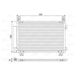 Valeo Kondensator, Klimaanlage 814449 f&uuml;r TOYOTA