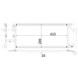 Mahle Kondensator, Klimaanlage ac893000p f&uuml;r BMW MINI
