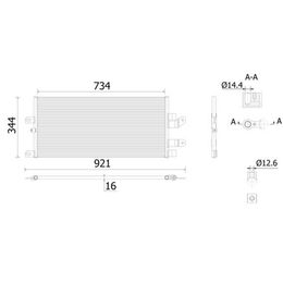 Mahle Kondensator, Klimaanlage ac903000s