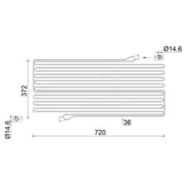Mahle Kondensator, Klimaanlage ac951000s f&uuml;r Volvo