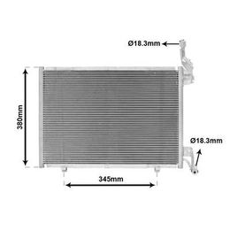 Van Wezel Kondensator, Klimaanlage 18005640 f&uuml;r Ford