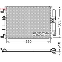 DENSO Kondensator, Klimaanlage dcn10046 f&uuml;r Ford