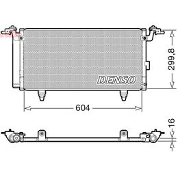 DENSO Kondensator, Klimaanlage dcn36005 f&uuml;r Subaru