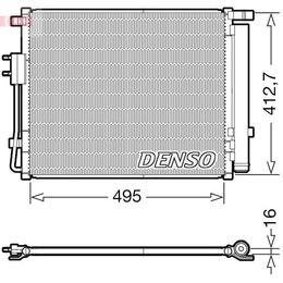 DENSO Kondensator, Klimaanlage dcn41012 f&uuml;r HYUNDAI