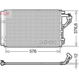 DENSO Kondensator, Klimaanlage dcn41010 f&uuml;r HYUNDAI