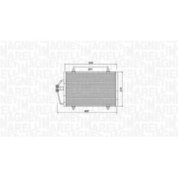 MAGNETI MARELLI Kondensator, Klimaanlage 350203784000 f&uuml;r RENAULT