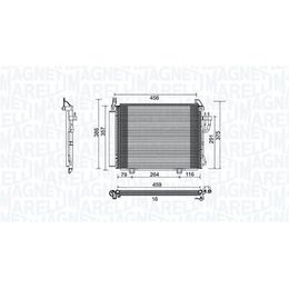 MAGNETI MARELLI Kondensator, Klimaanlage 350203790000 f&uuml;r HYUNDAI