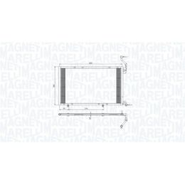 MAGNETI MARELLI Kondensator, Klimaanlage 350203813000 f&uuml;r Ford
