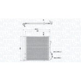 MAGNETI MARELLI Kondensator, Klimaanlage 350203921000 f&uuml;r SMART