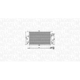 MAGNETI MARELLI Kondensator, Klimaanlage 350203934000 f&uuml;r Volvo Ford